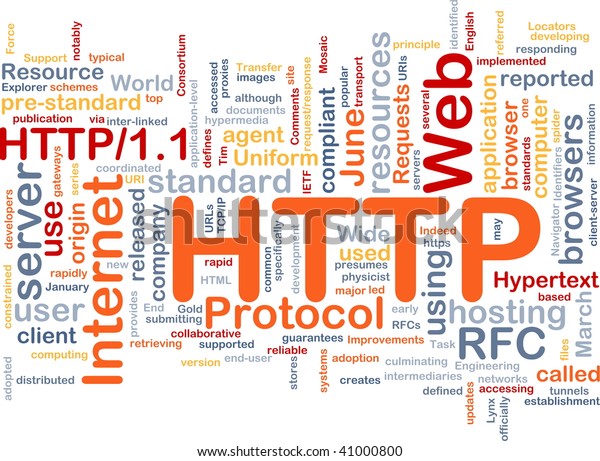 Word Cloud Concept Illustration Web Http Stock Illustration 41000800