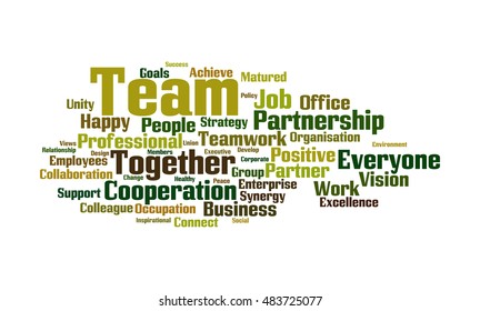 Word Cloud Concept Team Bonding Teammates 스톡 일러스트 483725077 | Shutterstock