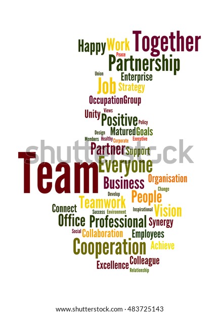 Word Cloud Concept Team Bonding Teammates Stock Illustration 483725143 ...