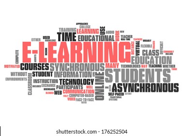 Word Cloud Elearning Related Tags Stock Illustration 176252504 ...
