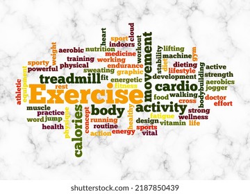 Word Cloud Exercise Concept Create Text Stock Illustration 2187850439 ...