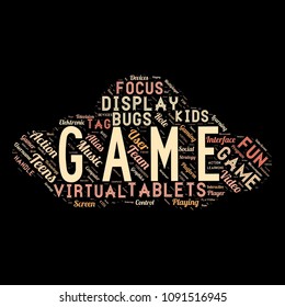 Word Cloud Game Background Stock Illustration 1091516945 | Shutterstock