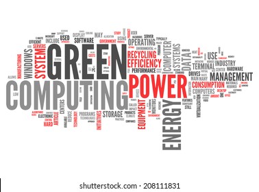 Word Cloud Green Computing Related Tags Stock Illustration 208111831 ...