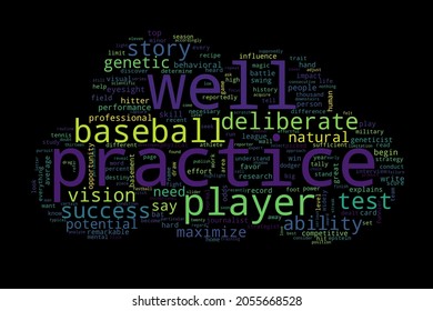 Word Cloud Practice Concept On Black Stock Illustration 2055668528 ...