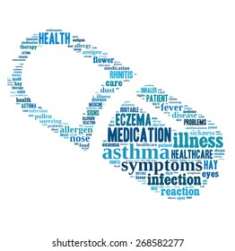 Word Cloud Shape Blue Pill Stock Illustration 268582277 | Shutterstock