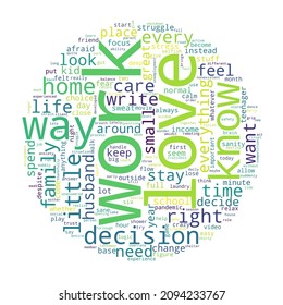 Word Cloud Work Concept On White Stock Illustration 2094233767 ...