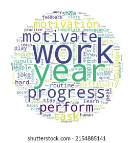 Word Cloud Work Concept On White Stock Illustration 2154885141 ...