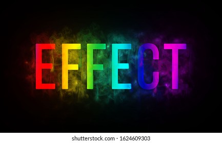 Word Effect Written Multiple Colors Smoke Stock Illustration 1624609303 ...