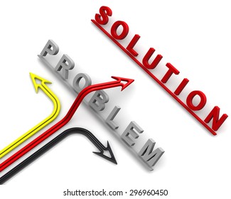 Word Problem Solution Target Arrows Concept Stock Illustration ...