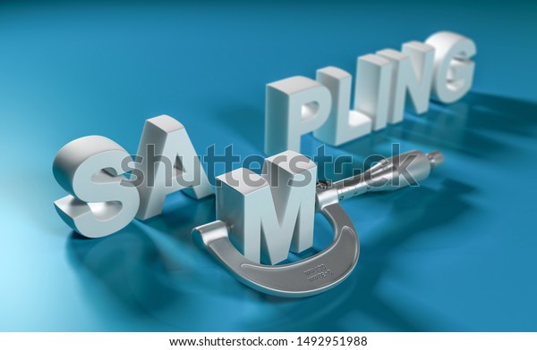 Word Sampling Written 3d Micrometer Over 스톡 일러스트 1492951988 | Shutterstock