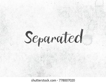 Word Separated Concept Theme Painted Black Stock Illustration 778007020 ...