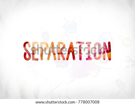 Word Separation Concept Theme Painted Colorful Stock Illustration ...