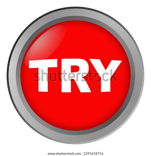 Word Try On Button Stock Illustration 1295618716 | Shutterstock