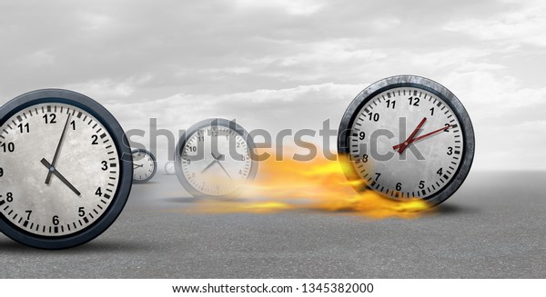 Work Competition Success Competitive Time Advantage Stock Illustration ...