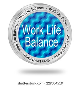 Work Life Balance Button Stock Illustration 229354519 | Shutterstock