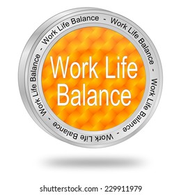 Work Life Balance Button Stock Illustration 229911979 | Shutterstock