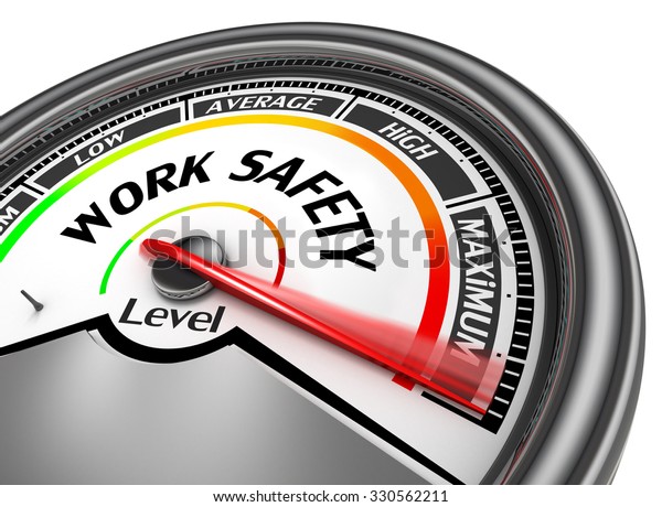 Work Safety Level Conceptual Meter Indicate Stock Illustration ...