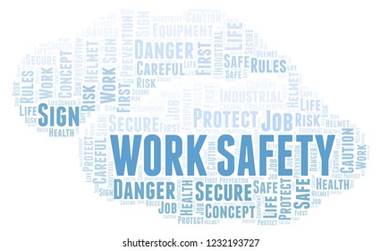 Work Safety Word Cloud Stock Illustration 1232193727 | Shutterstock