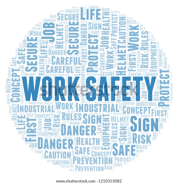 Work Safety Word Cloud Stock Illustration 1210353082 | Shutterstock
