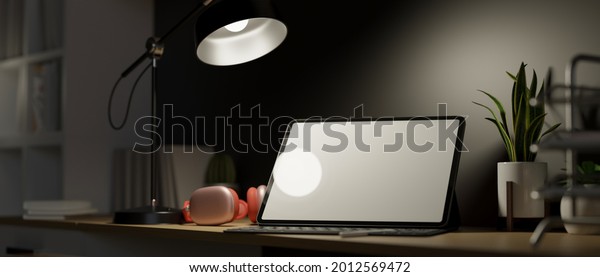 Work Space Dark Room Light Table Stock Illustration 2012569472 ...