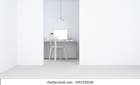 Work Space Interior Background 3d Rendering Stock Illustration ...