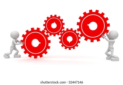 Work Together Stock Illustration 32447146 | Shutterstock