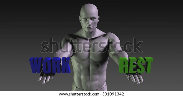 Work Vs Rest Concept Choosing Between Stock Illustration 301091342 ...