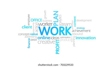 Work Word Cloud Illustration Stock Illustration 703229533 | Shutterstock