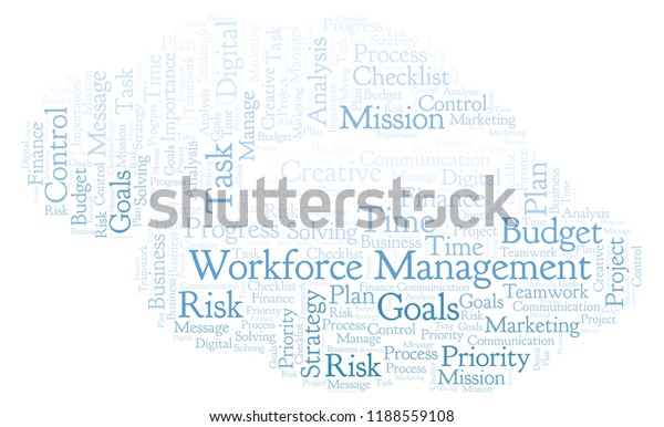 Workforce Management Word Cloud Made Text Stock Illustration 1188559108 ...