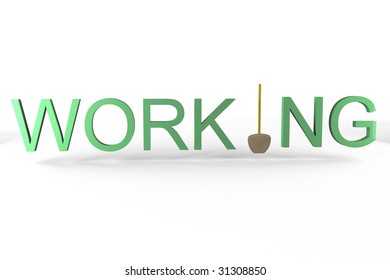 Working Green Stock Illustration 31308850 | Shutterstock
