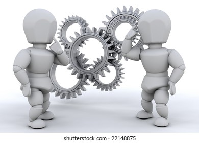 Working Together Solve Problem Stock Illustration 22148875 | Shutterstock