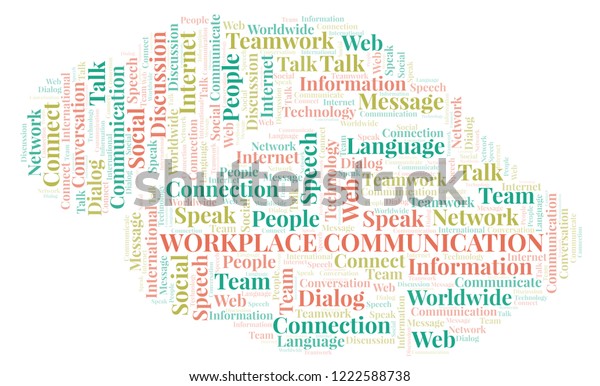 Workplace Communication Word Cloud Stock Illustration 1222588738 ...