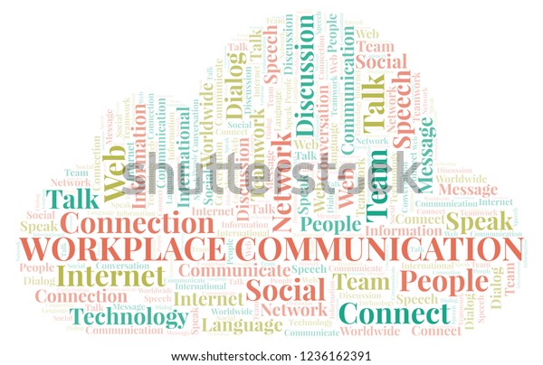 Workplace Communication Word Cloud Stock Illustration 1236162391 ...