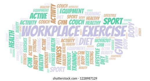 Workplace Exercise Word Cloud Stock Illustration 1228987129 | Shutterstock