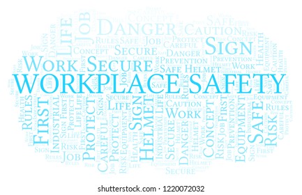 Workplace Safety Word Cloud Stock Illustration 1220072032 | Shutterstock