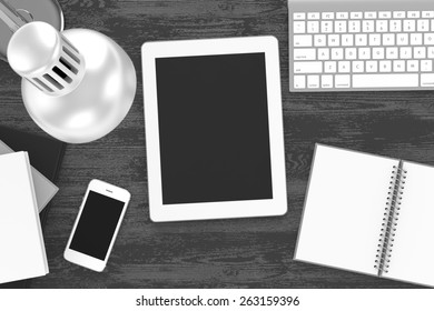 Workplace Top View Stock Illustration 263159396 | Shutterstock