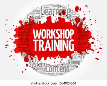 Workshop Training Circle Word Cloud Business Stock Illustration ...