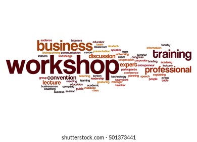 Workshop Word Cloud Concept Stock Illustration 501373441 | Shutterstock