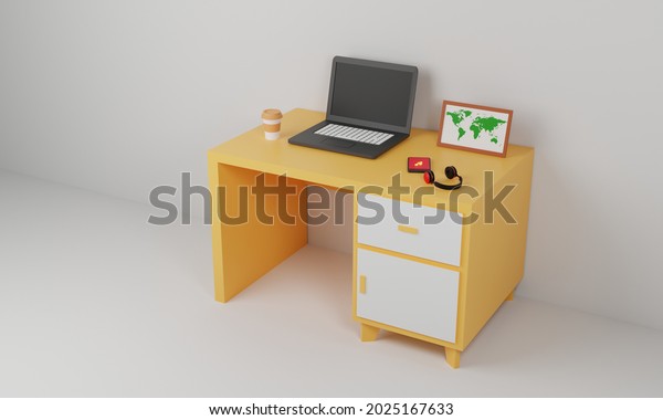 Workspace Blender Renderings 3d Design Stock Illustration 2025167633