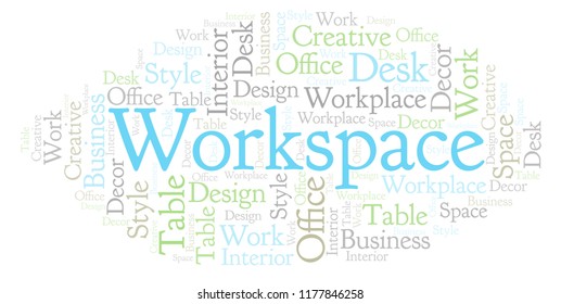 Workspace Word Cloud Stock Illustration 1177846258 | Shutterstock