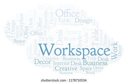 Workspace Word Cloud Stock Illustration 1178710534 | Shutterstock