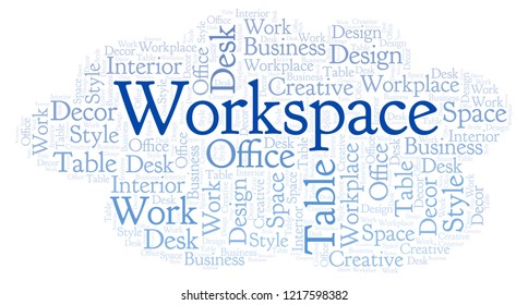 Workspace Word Cloud Stock Illustration 1217598382 | Shutterstock