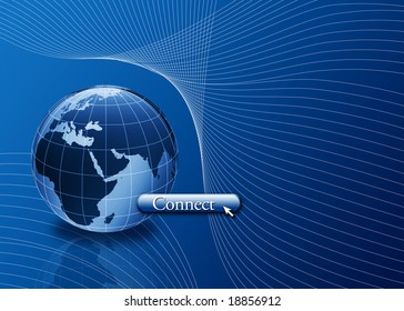 World Connect Button Stock Illustration 18856912 | Shutterstock