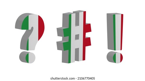 World Countries 3d Question Mark Exclamation Stock Illustration ...