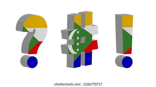 World Countries 3d Question Mark Exclamation Stock Illustration ...
