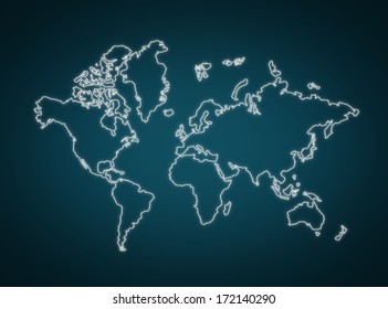 World Map 2 Stock Illustration 172140290 | Shutterstock