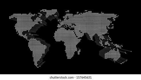 1,413 World map visualization dots Images, Stock Photos & Vectors ...