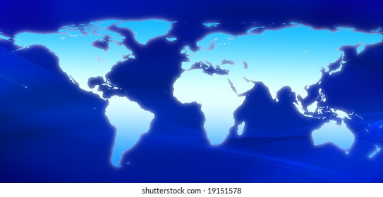 World Map Stock Illustration 19151578 | Shutterstock
