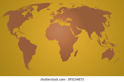 World Map Brown Stock Vector (Royalty Free) 1034725414 | Shutterstock