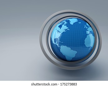 World Map 3d Globe Stock Illustration 175273883 | Shutterstock